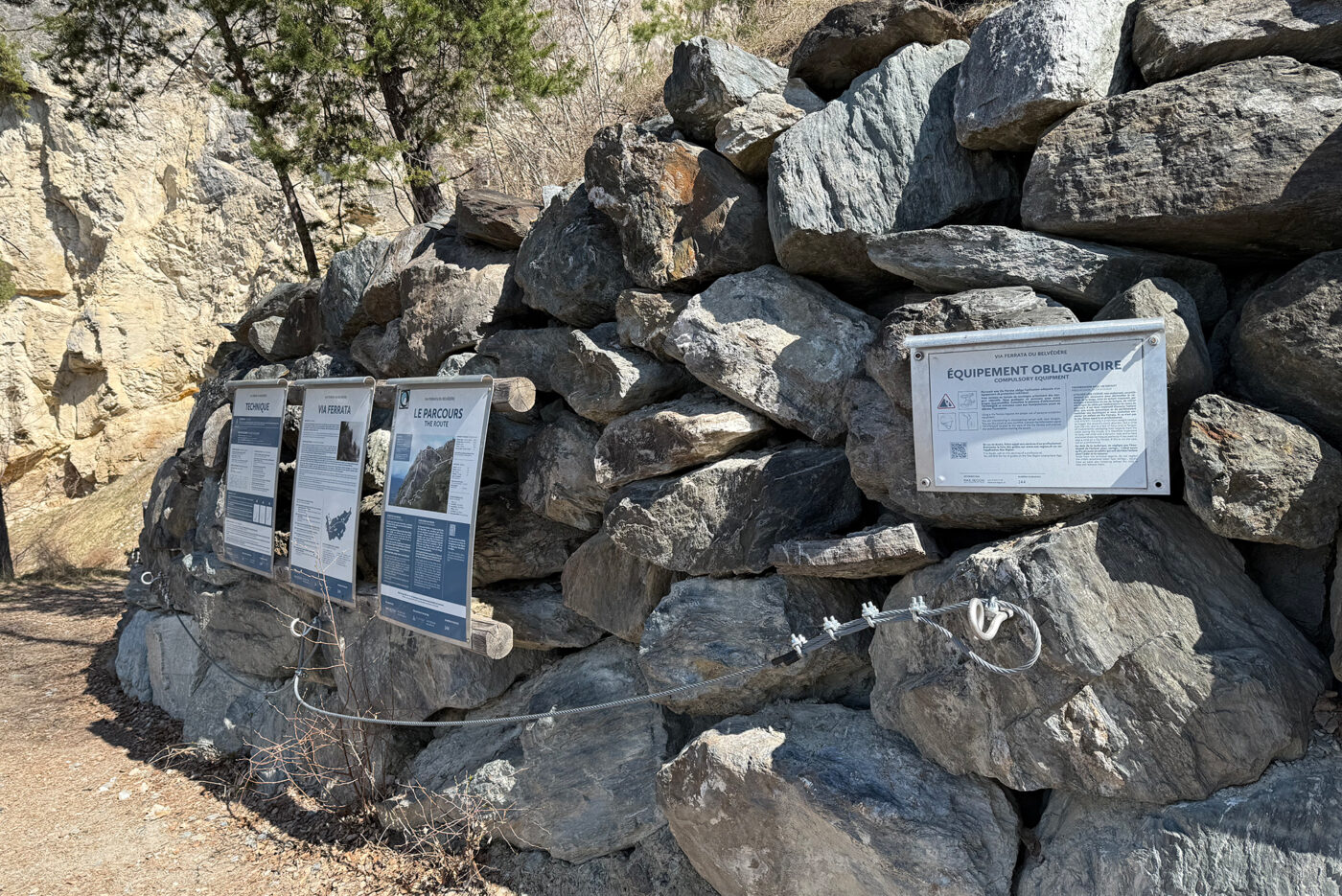 Via Ferrata Le Belvédère à Nax - Passion Via Ferrata
