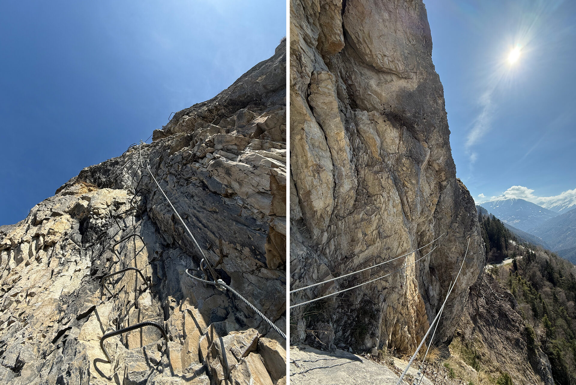 Via Ferrata Le Belvédère à Nax - Passion Via Ferrata