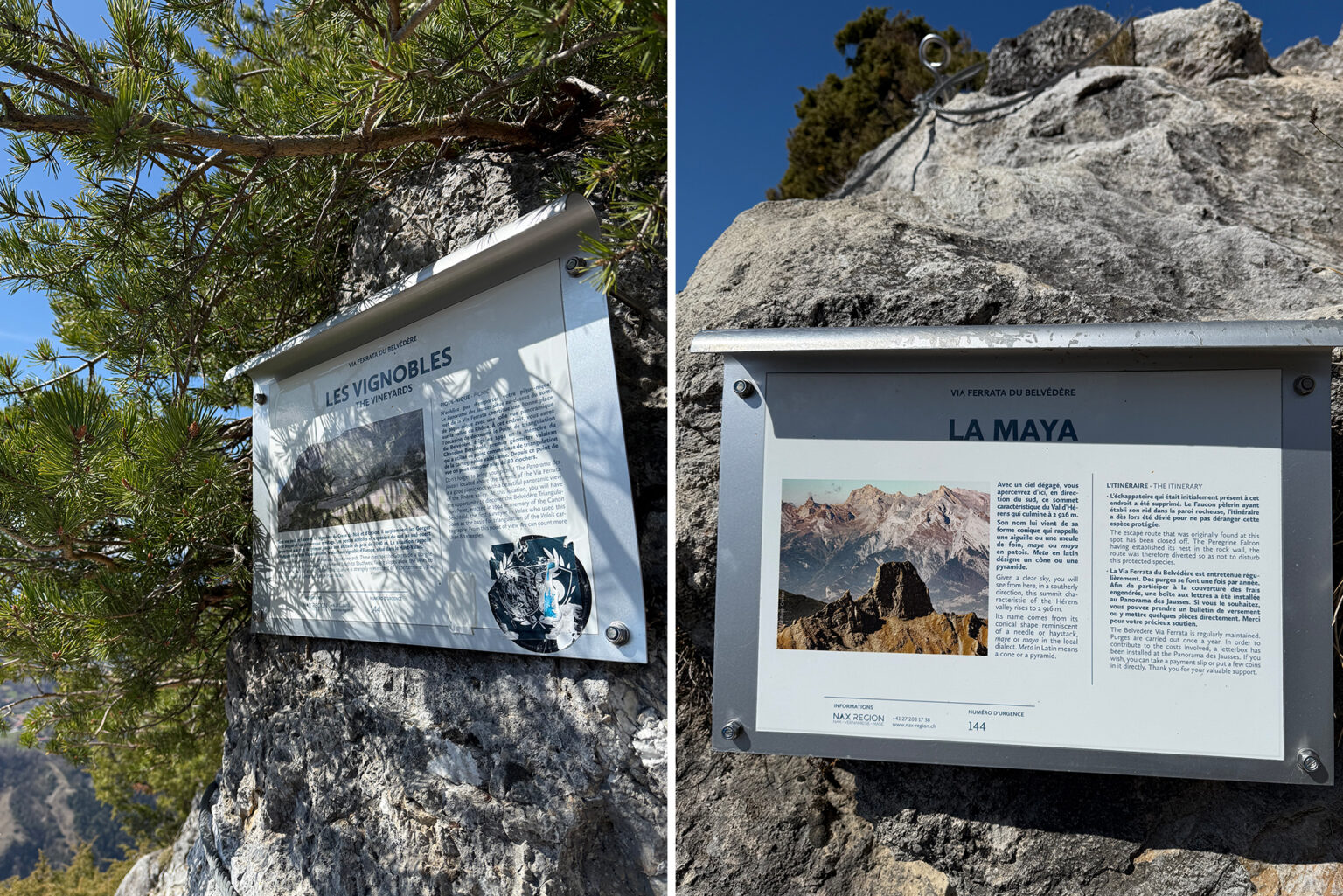 Via Ferrata Le Belvédère à Nax - Passion Via Ferrata